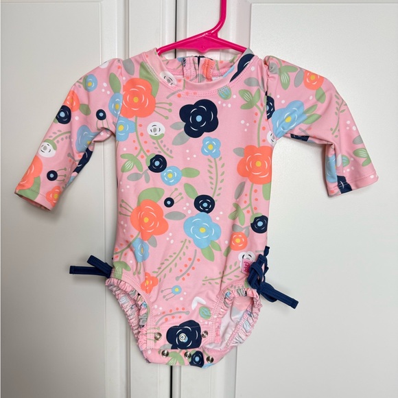 Ruffle Butts | Swim | Ruffle Butts Baby Long Sleeve Rash Guard Bathing ...